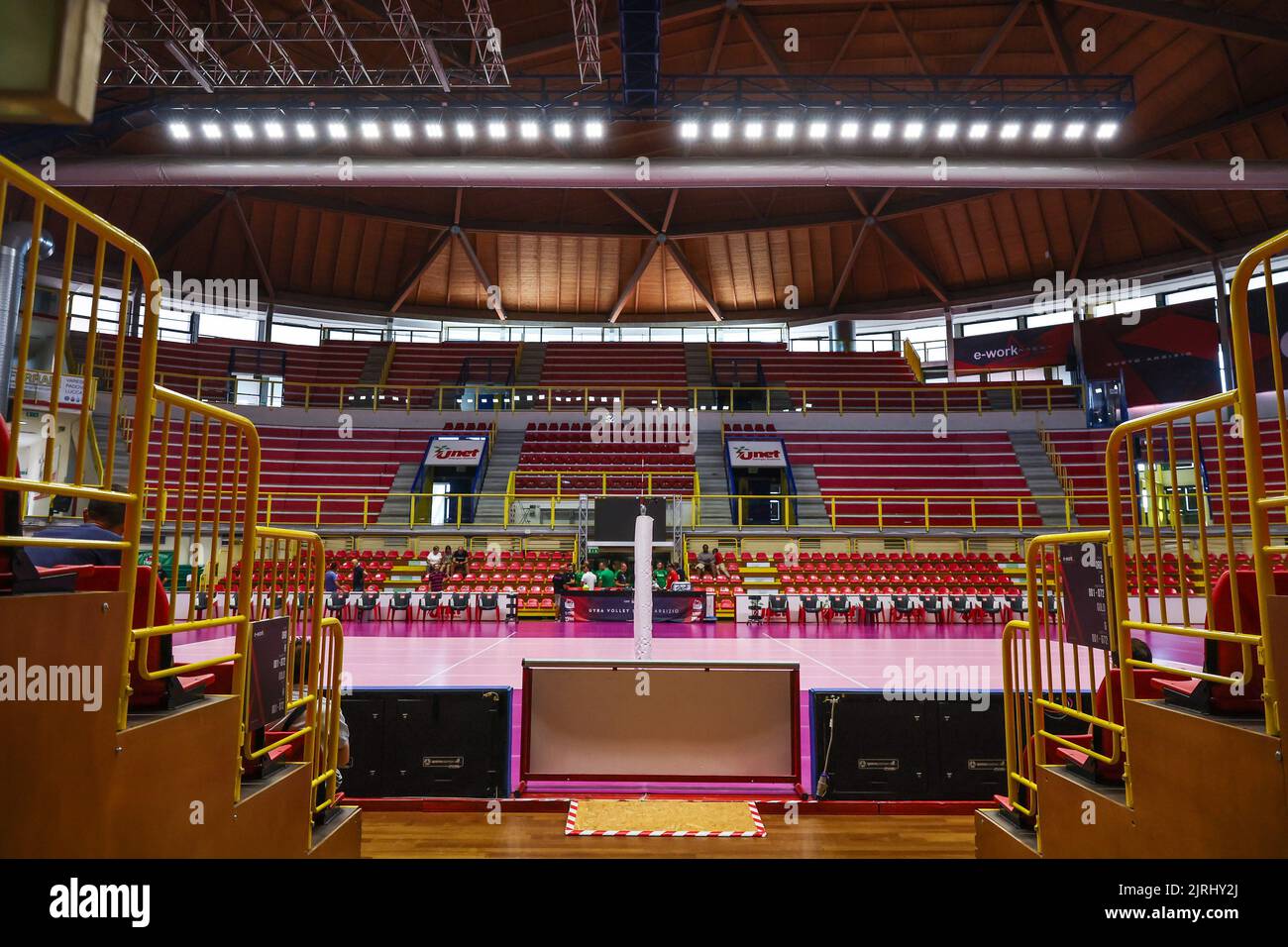 A general view inside the arena during the Pre-Season team presentation ...