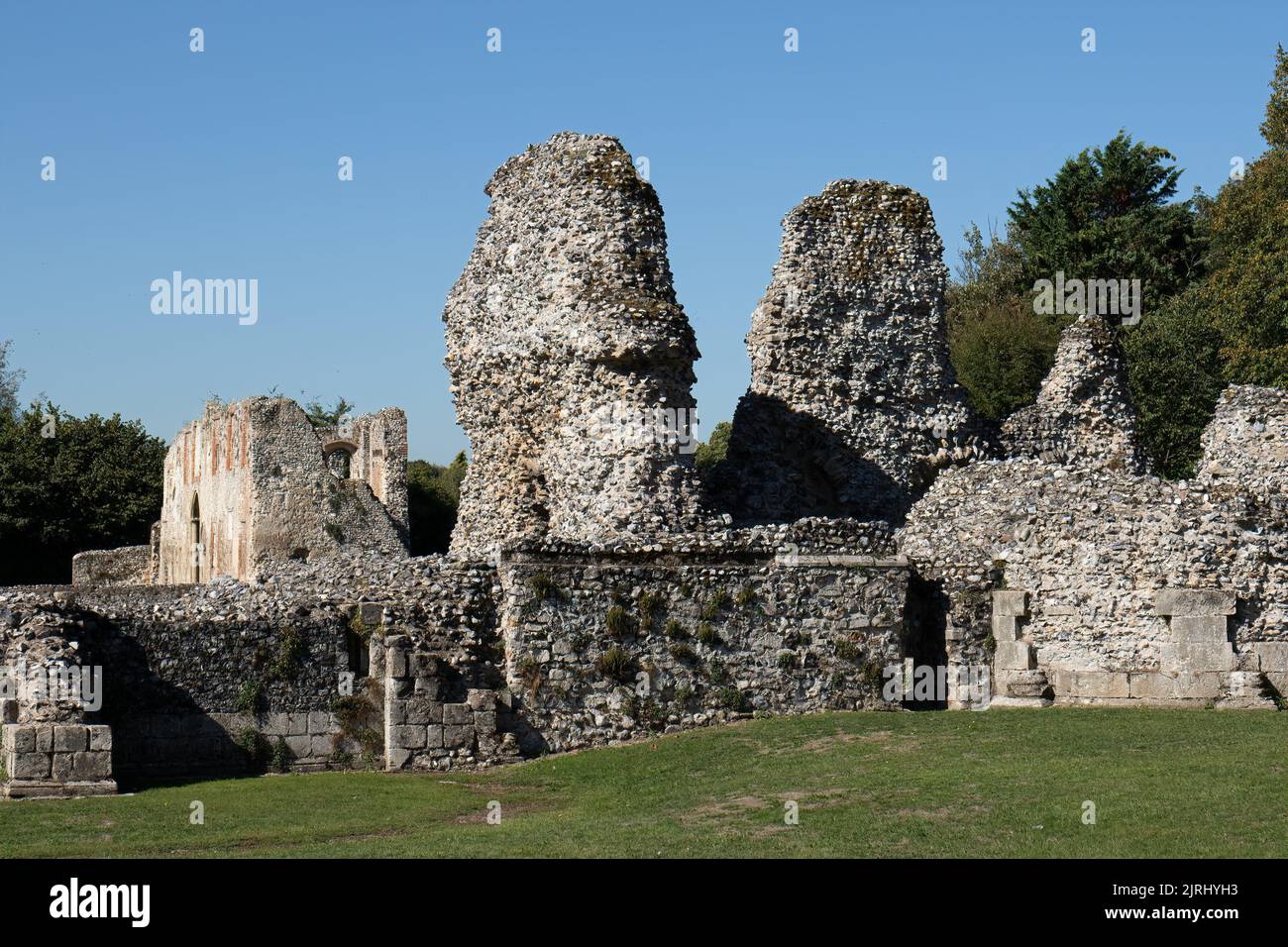 The ruins of monastic house at Priory of Our Lady of Thetford, Norfolk ...