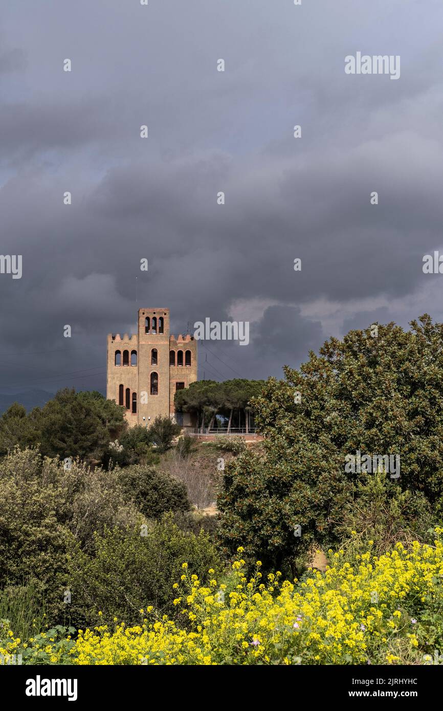 The Torre Baro tower in Barcelona, Spain Stock Photo - Alamy