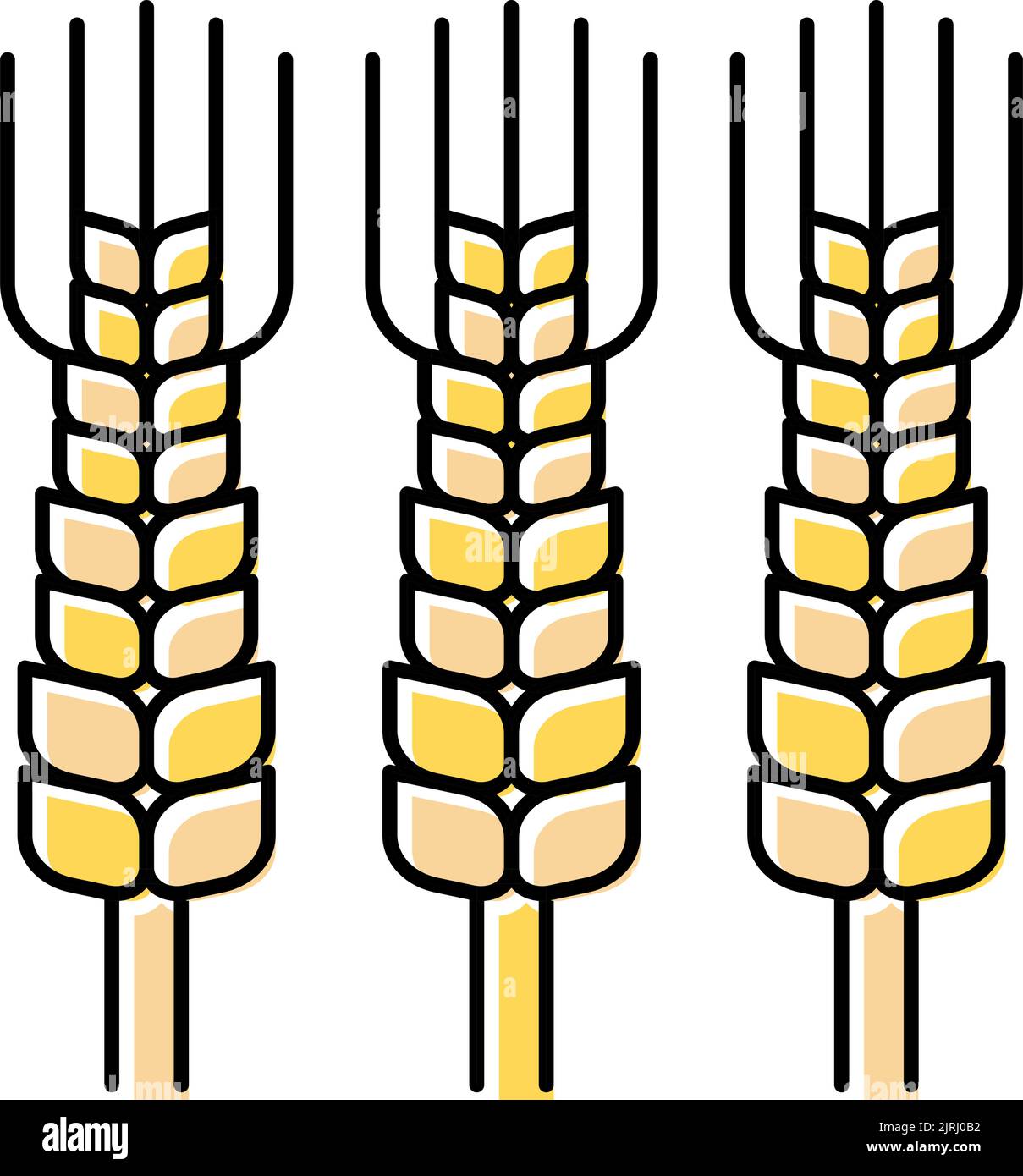 barley beer drink color icon vector illustration Stock Vector Image ...