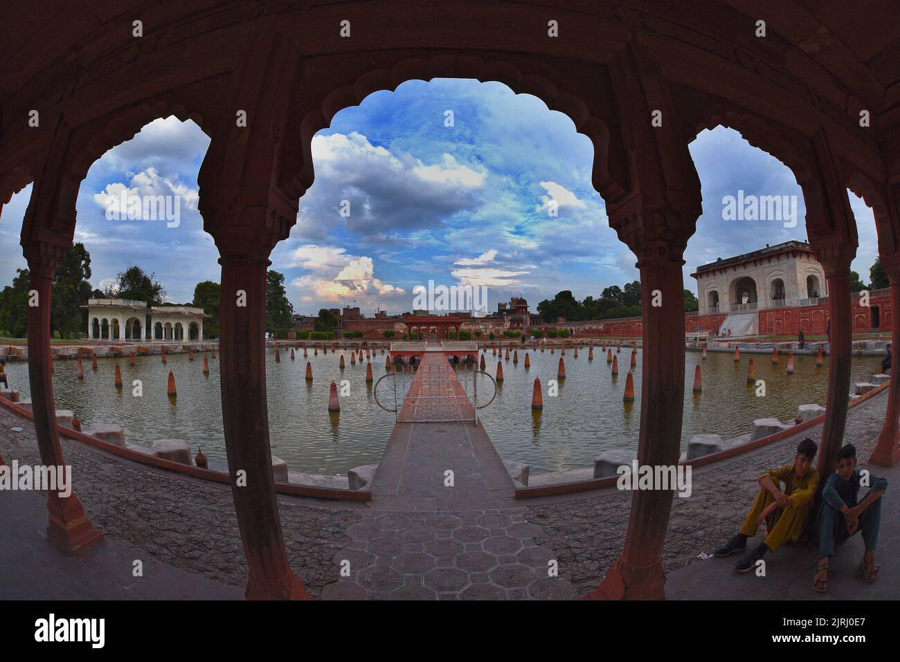 An attractive stunning view of the clouds hovering on sky from ...