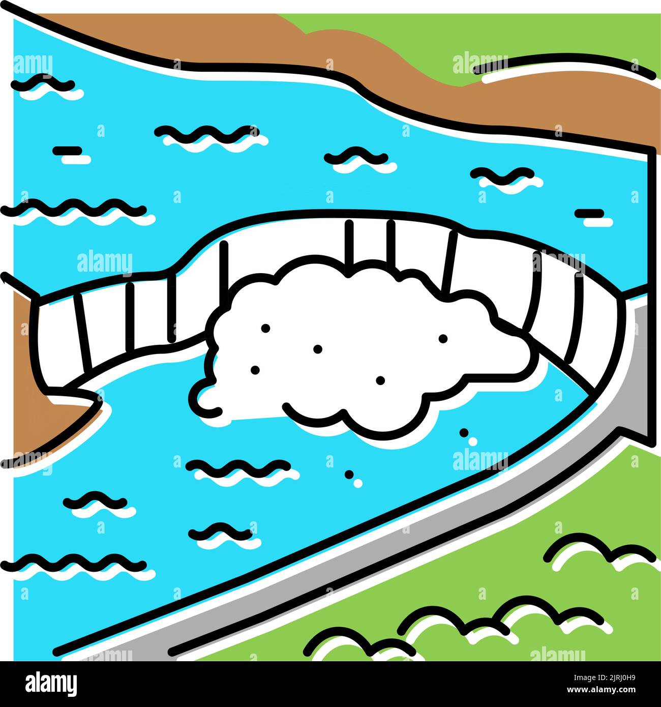 niagara falls color icon vector illustration Stock Vector Image & Art ...