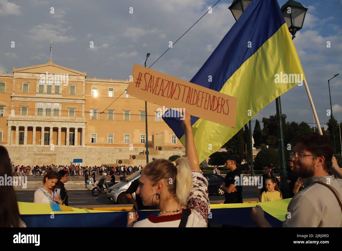 Athens, Greece. 24th Aug, 2022. Ukrainians that live in Athens ...