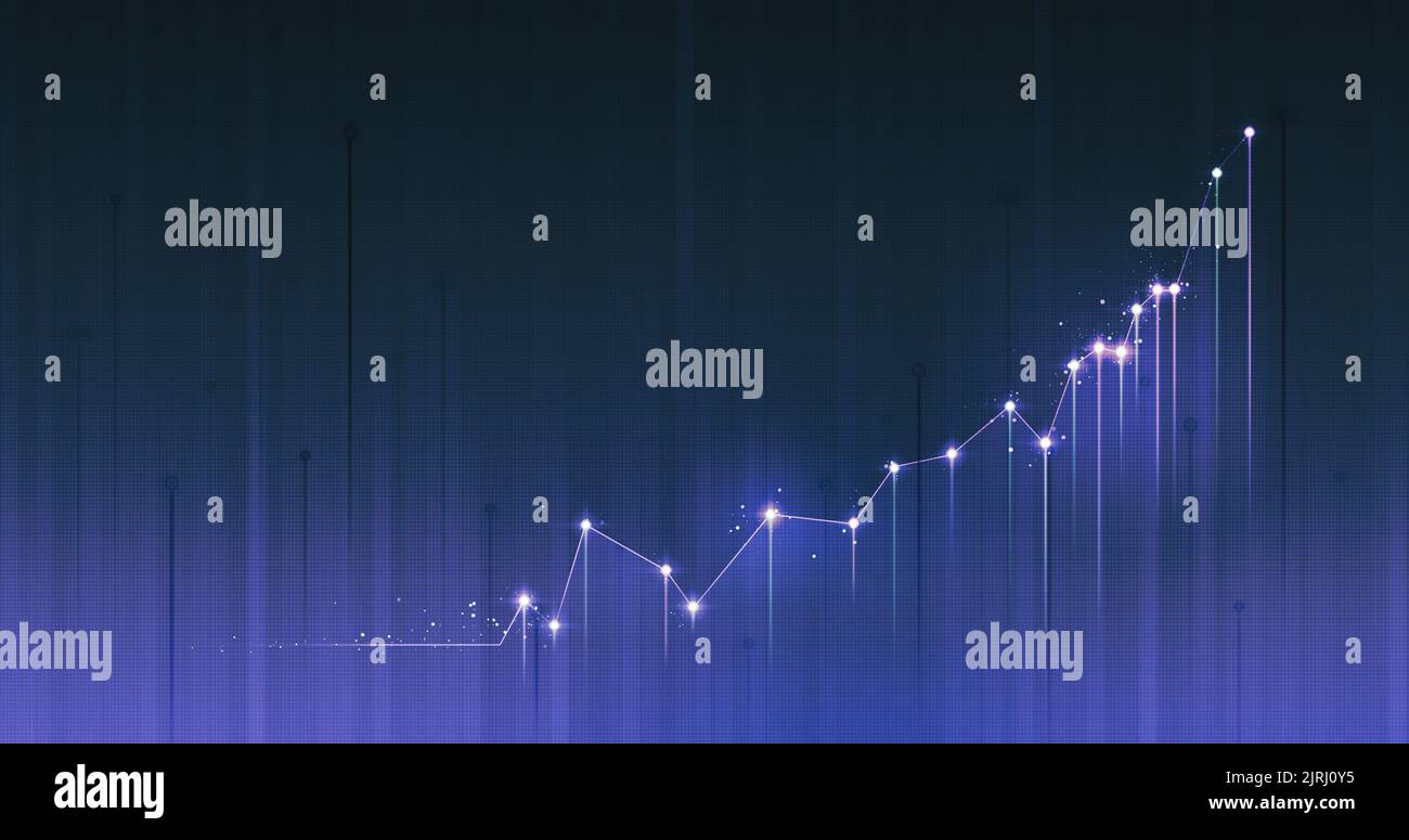 Chart of business data graph diagram and growth financial graphic ...