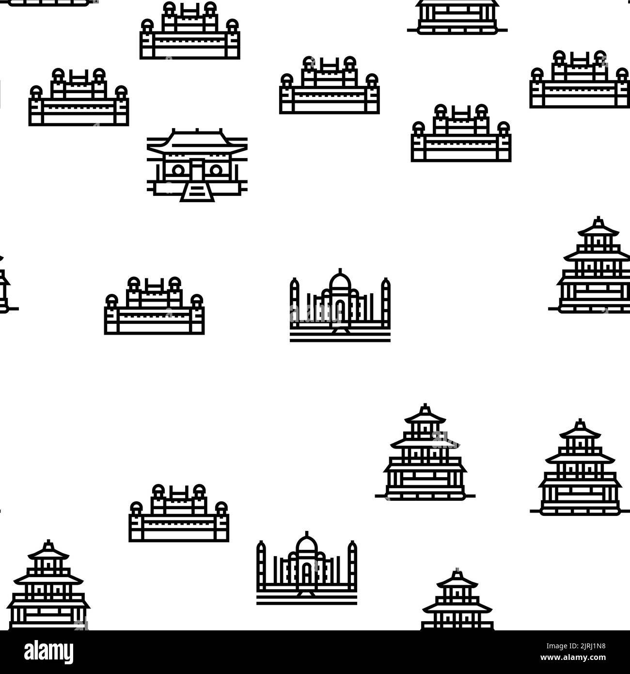 Taj mahal pattern Black and White Stock Photos & Images - Alamy
