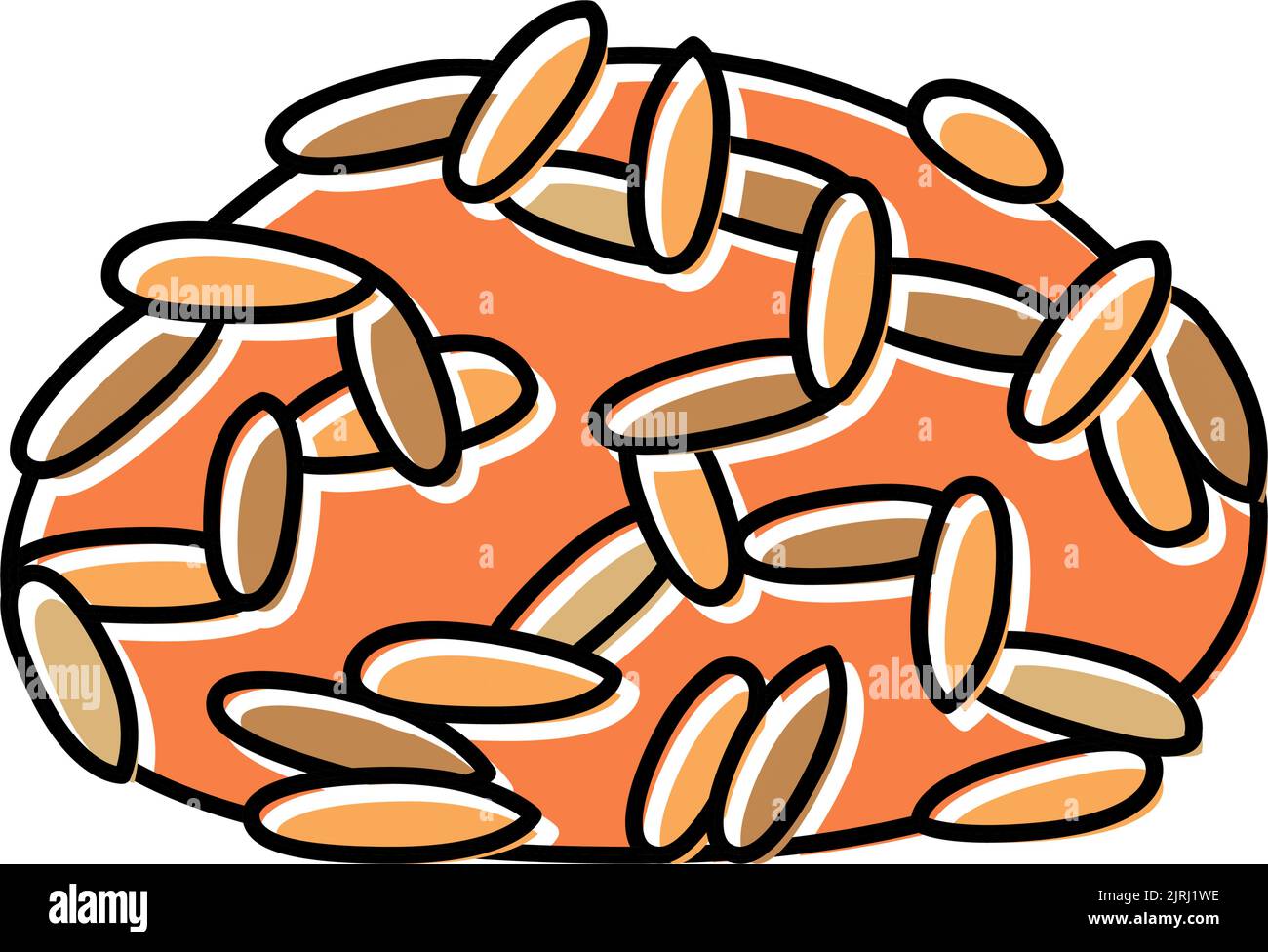 red cargo rice color icon vector illustration Stock Vector Image & Art ...