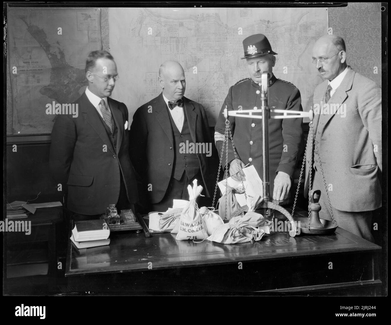 Meeting of the Rugby Union, circa 1930, by William Oakley. F B Butler ...
