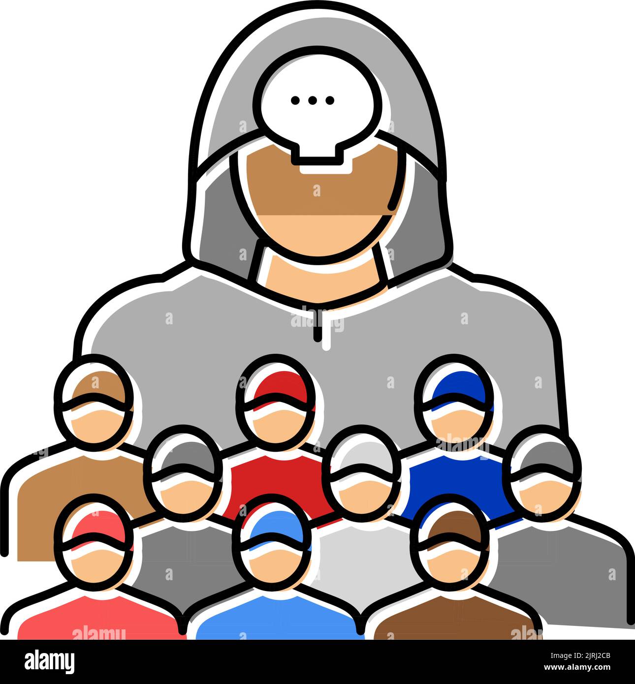 sect religious color icon vector illustration Stock Vector Image & Art ...