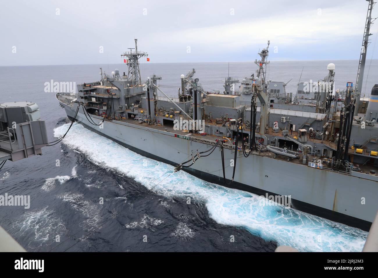 220821-N-EL850-1113 ATLANTIC OCEAN (Aug. 21, 2022) The Nimitz-class ...