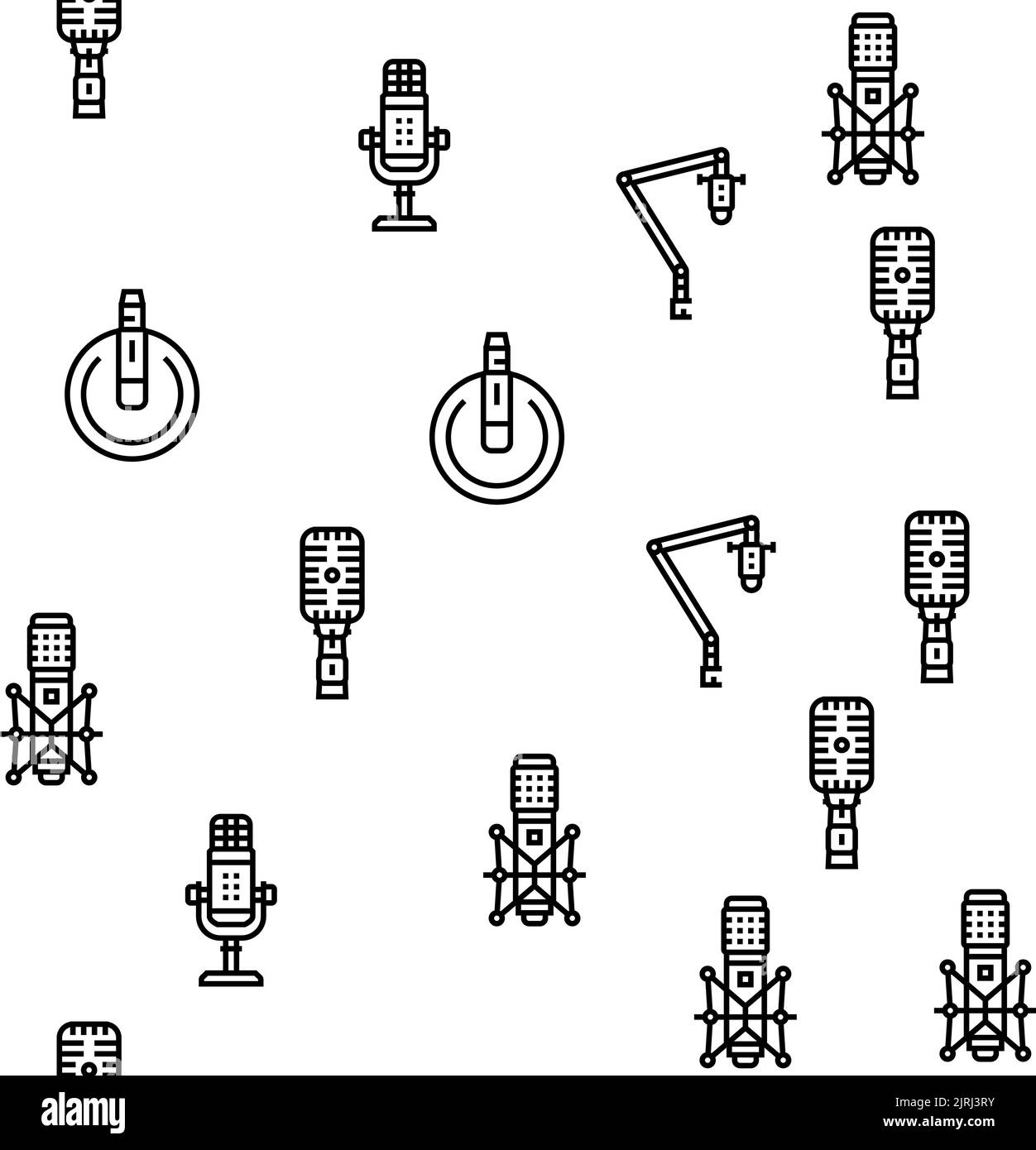 Mic pattern Black and White Stock Photos & Images - Alamy