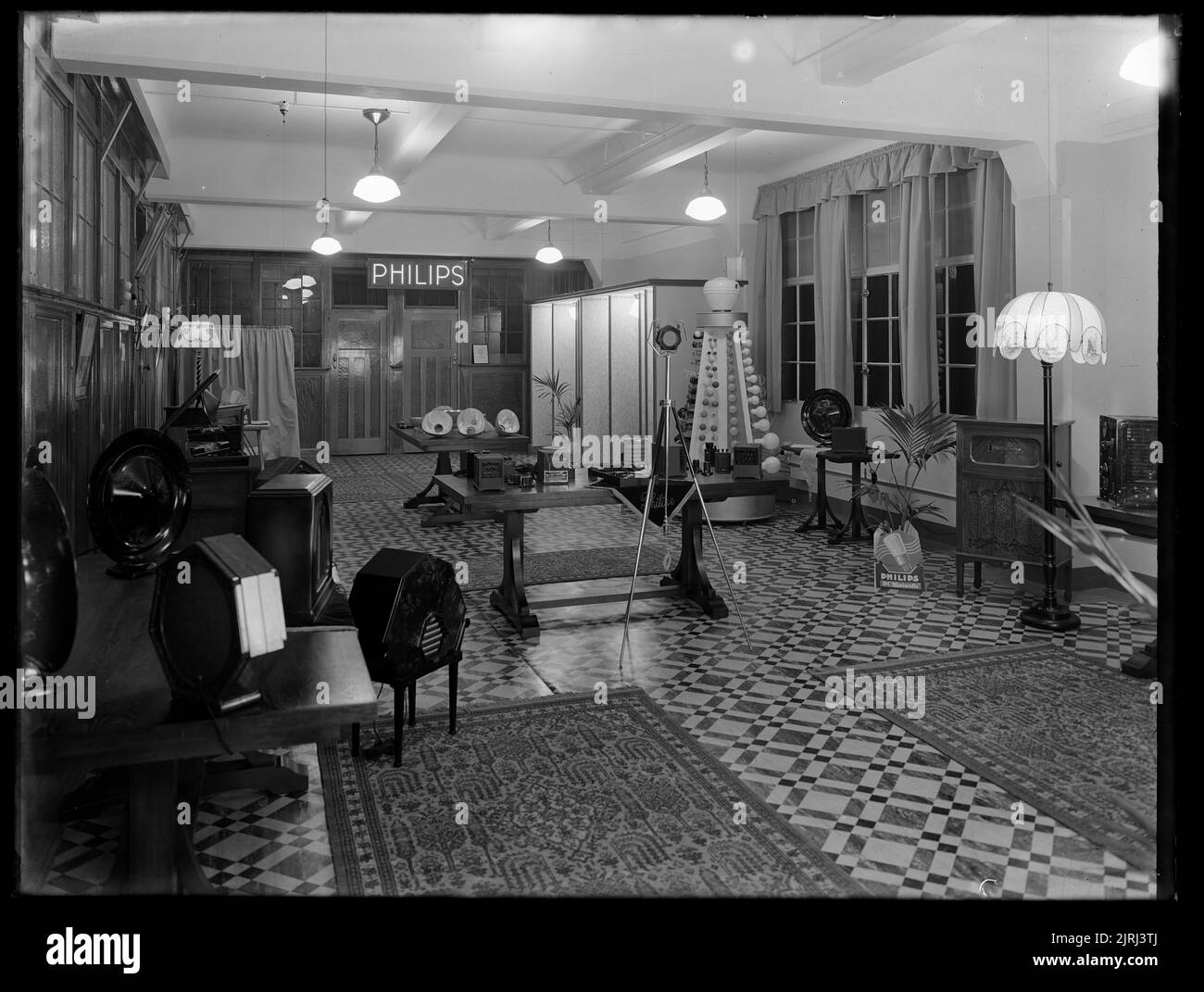 Philips Showroom, circa 1930, New Zealand, by Gordon Burt, Gordon H ...