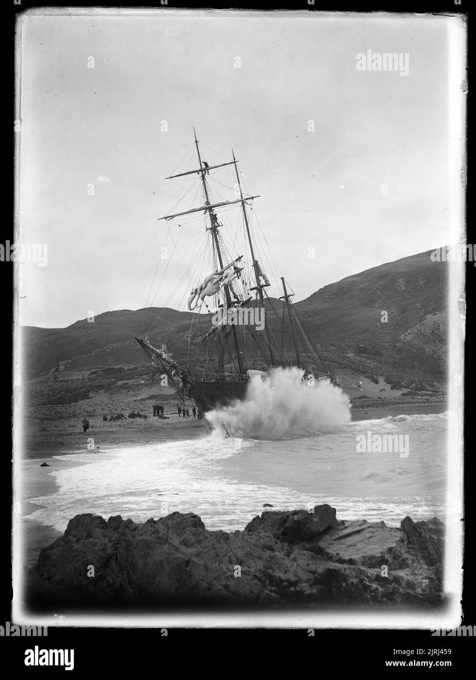 Turbulent Sailing, circa 1910, by Fred Brockett Stock Photo - Alamy