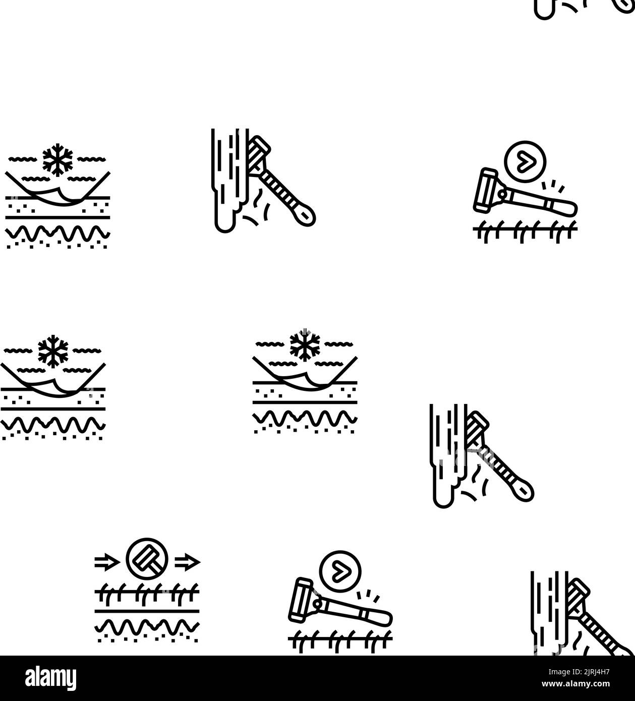 Ingrown Hair Problem Treatment Vector Seamless Pattern Stock Vector Image And Art Alamy