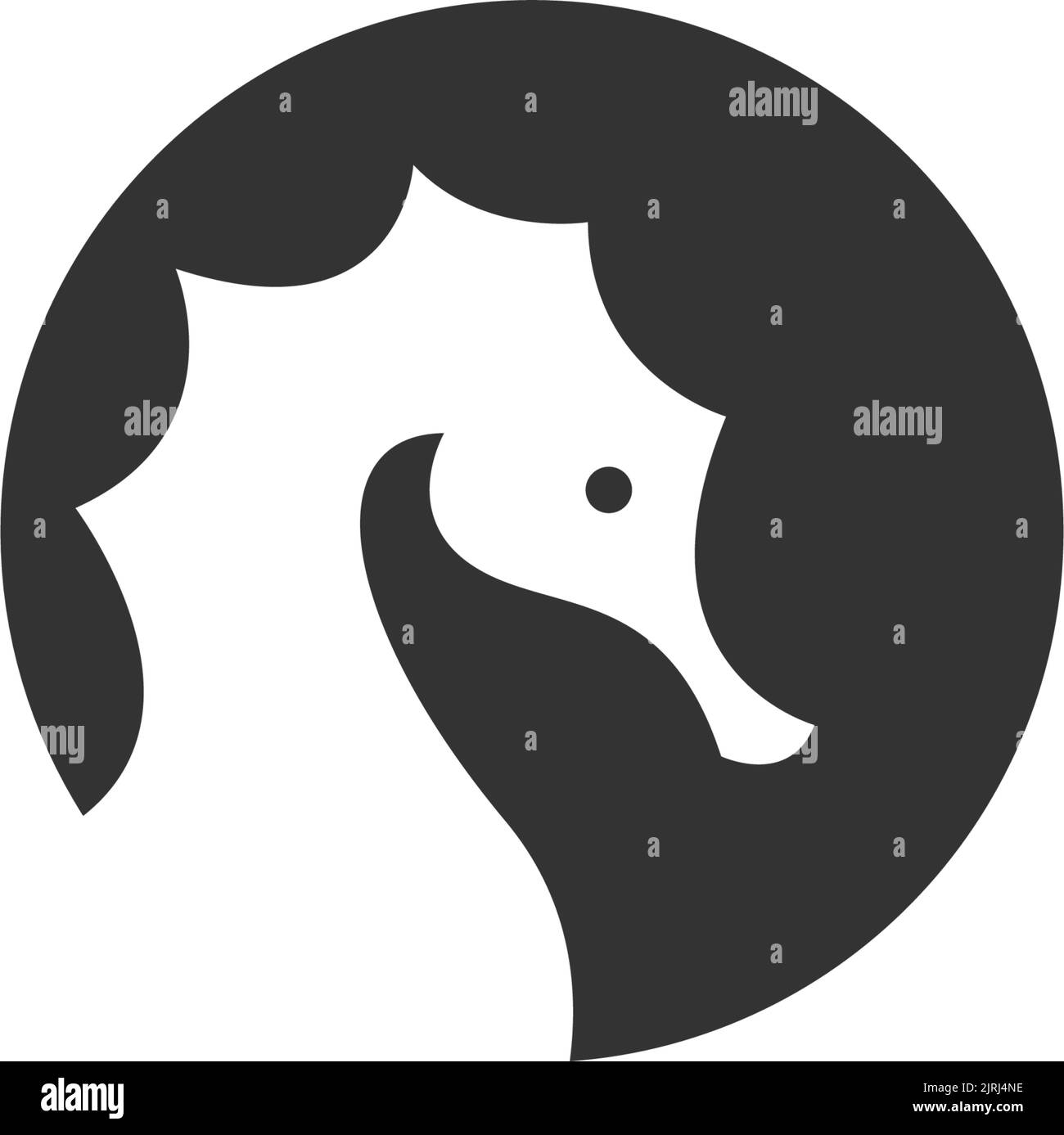 Seahorse icon logo design illustration template Stock Vector Image ...