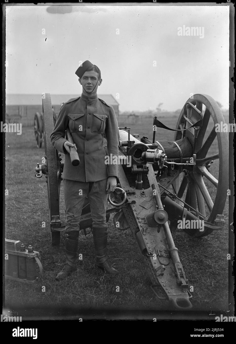 Gunner and his Machine, circa 1908, by Fred Brockett Stock Photo - Alamy