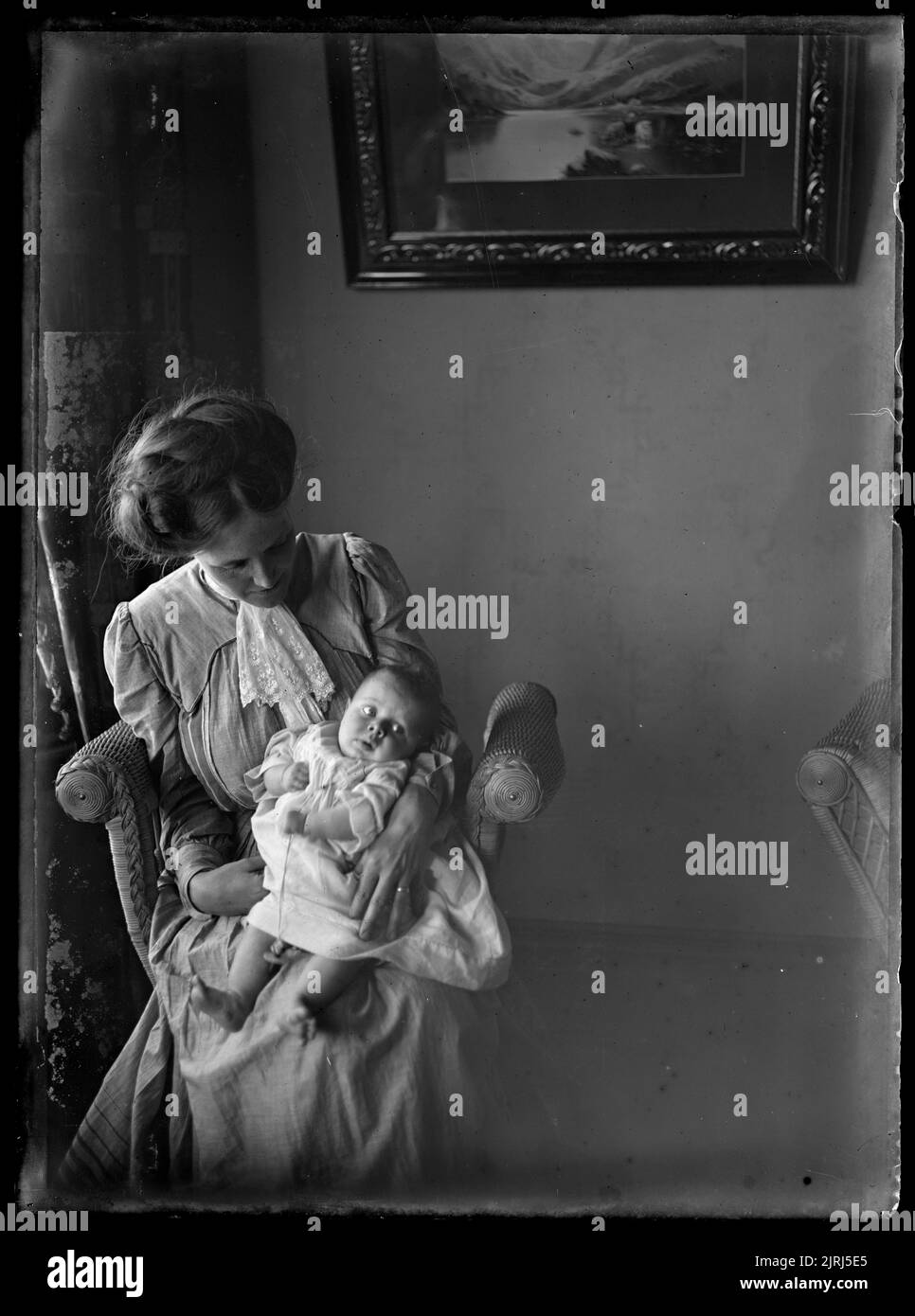 Mother child portrait captured Black and White Stock Photos & Images ...