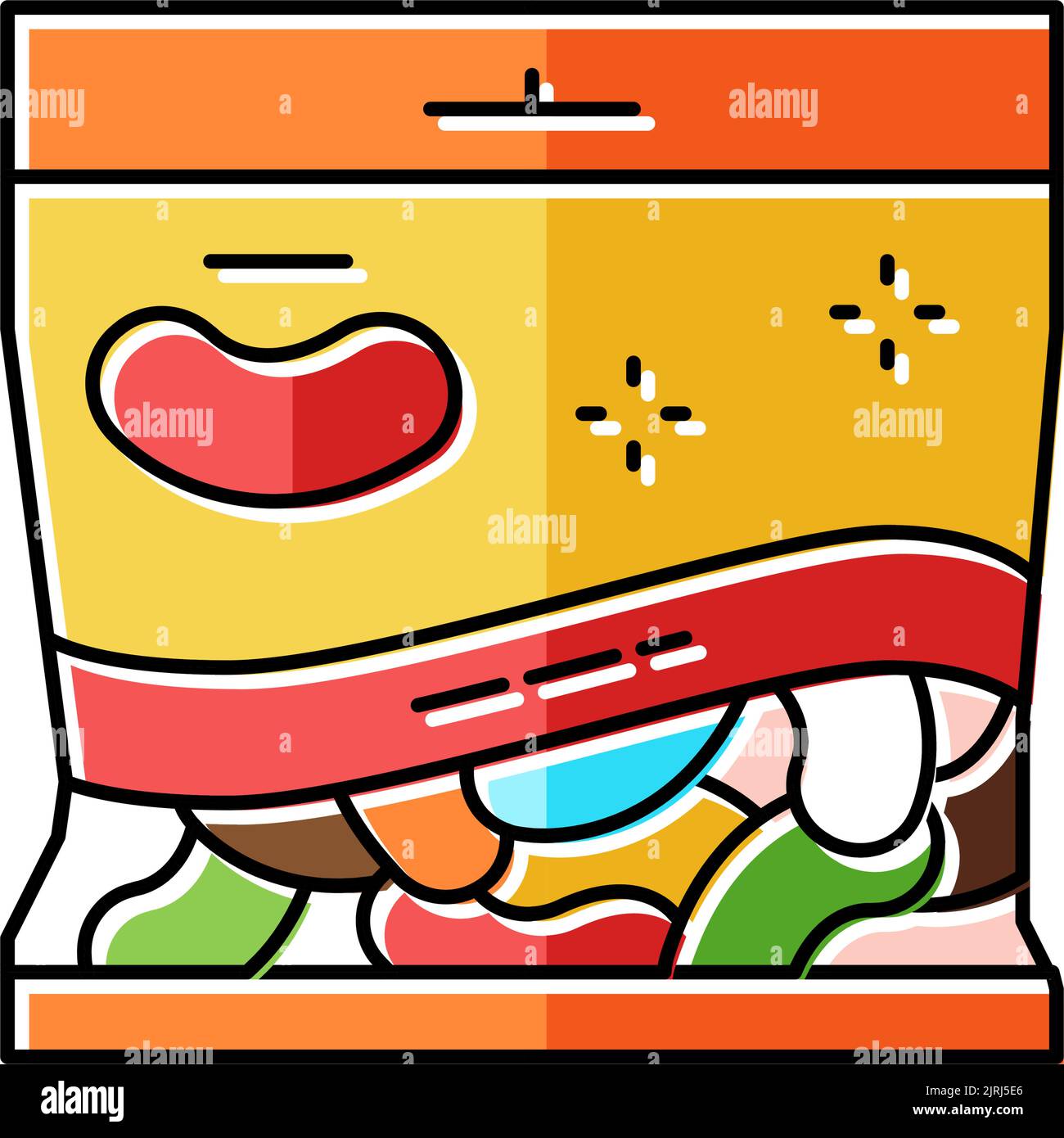 candy jelly candy gummy color icon vector illustration Stock Vector ...