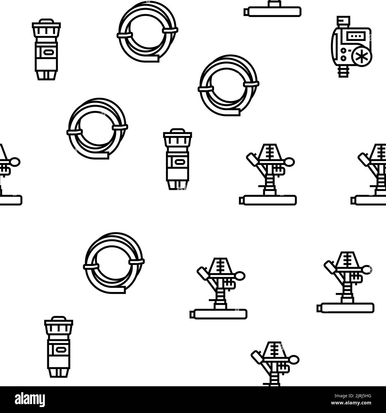 Automatic irrigation system field Black and White Stock Photos & Images ...