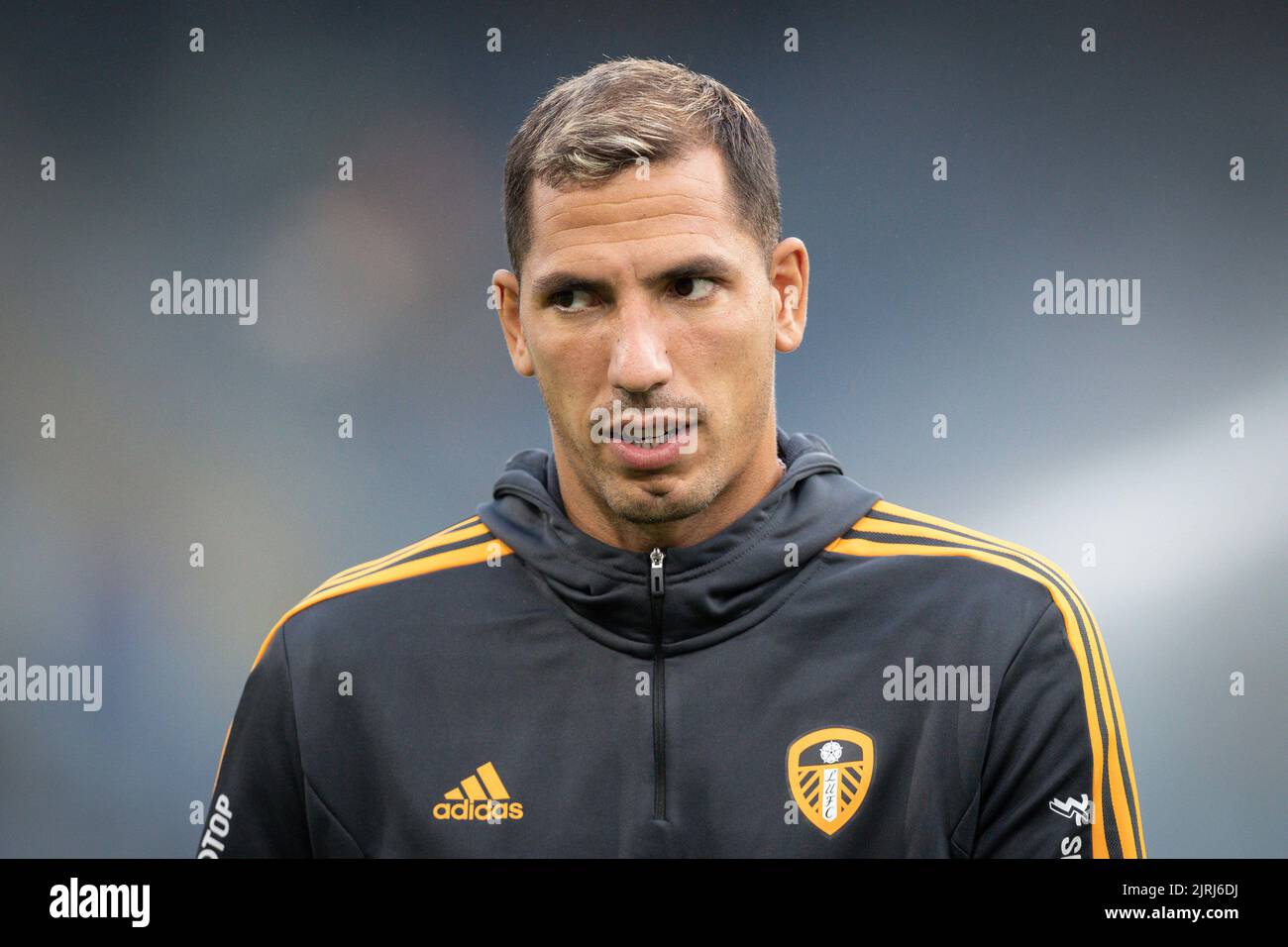Joel Robles of Leeds United arrives at Elland Road Stadium ahead of ...