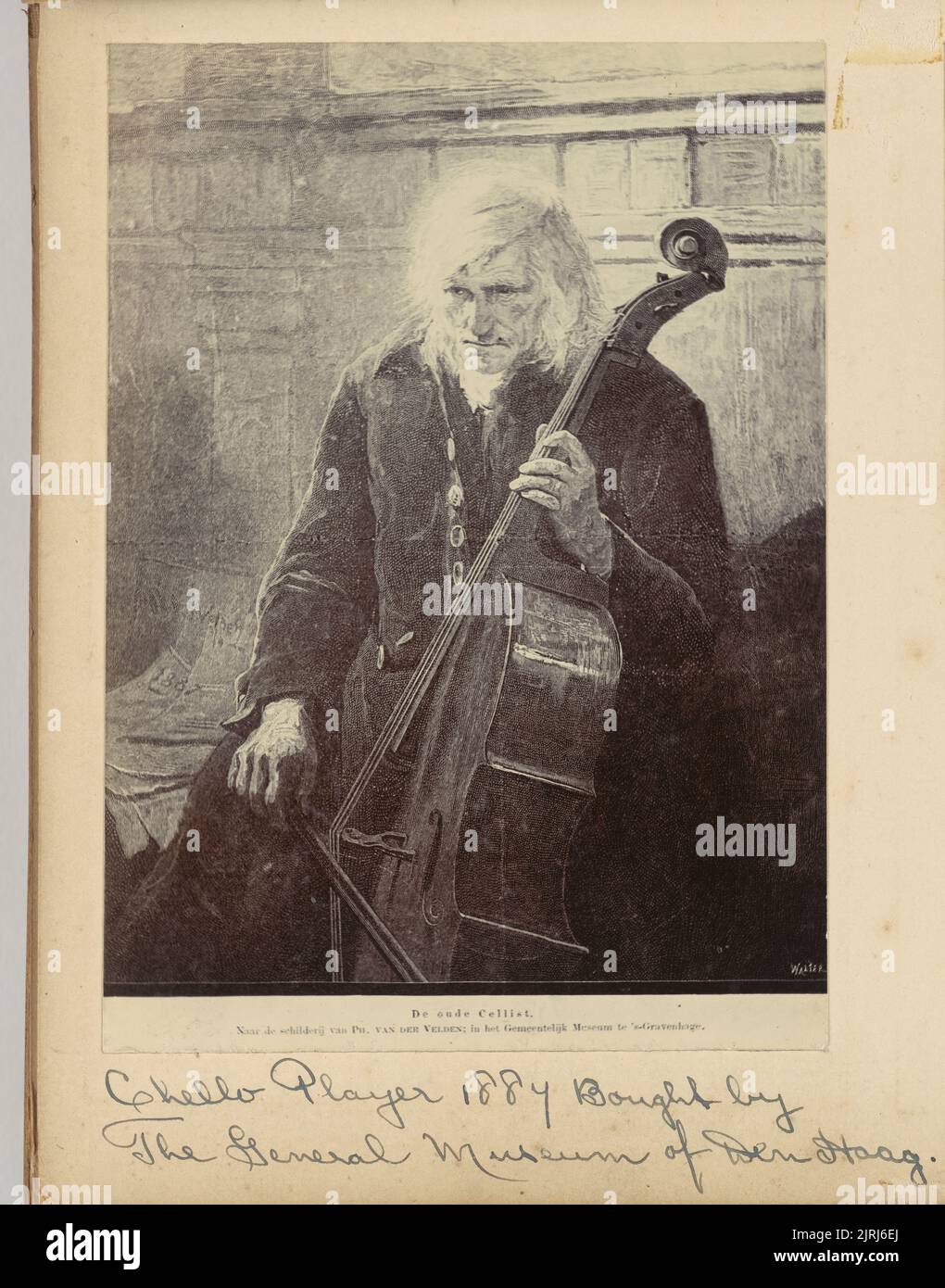 Copy of a Petrus van der Velden painting - Cello Player (De oude ...