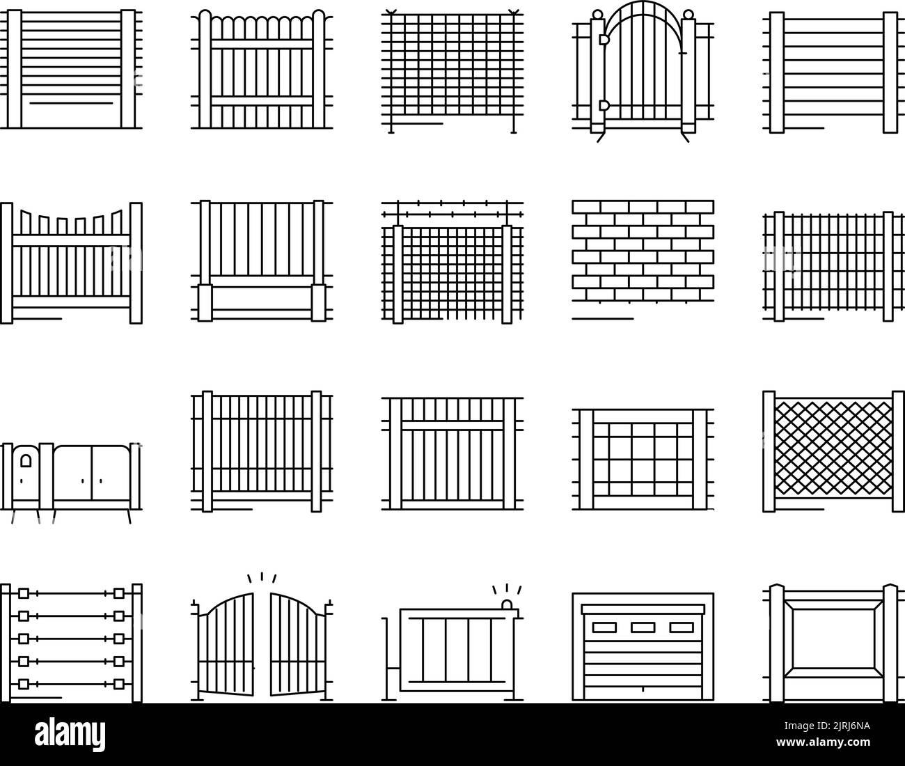 Fence with gate 55 Cut Out Stock Images & Pictures - Alamy