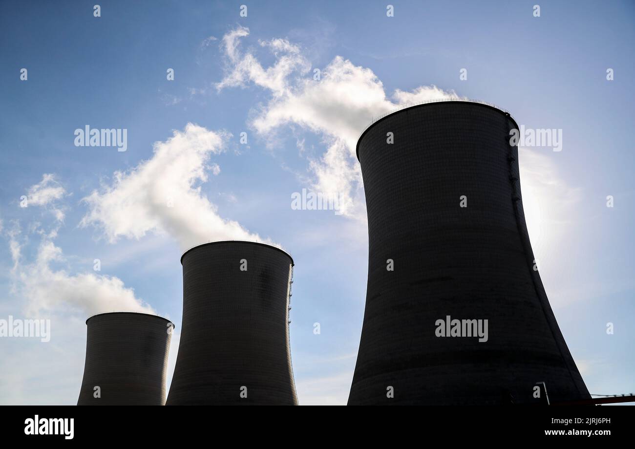 HUAI'AN, CHINA - AUGUST 24, 2022 - Photo shows the generator set of ...