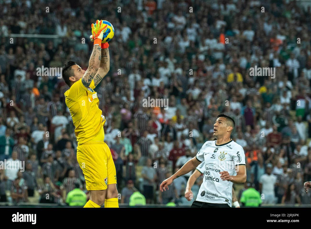 Rio De Janeiro, Brazil. 24th Aug, 2022. Goalkeeper Fabio during ...