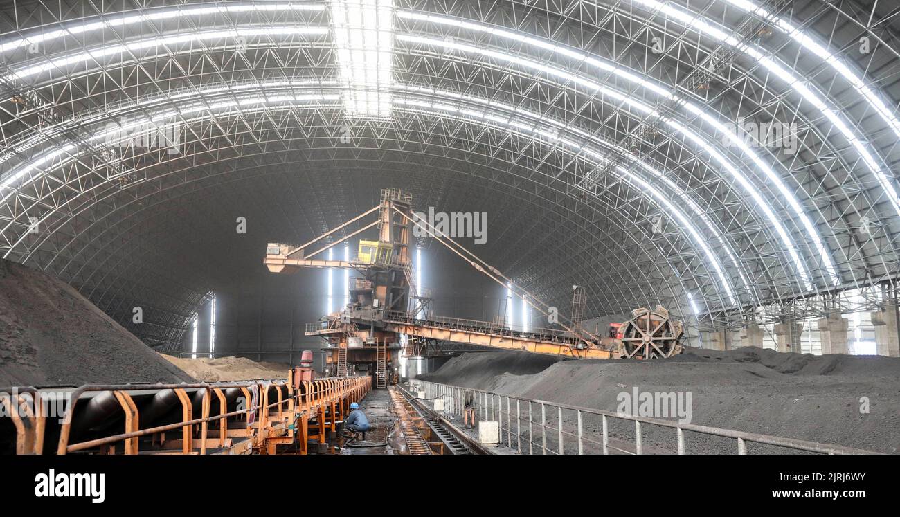 HUAI'AN, CHINA - AUGUST 24, 2022 - Photo shows the generator set of ...