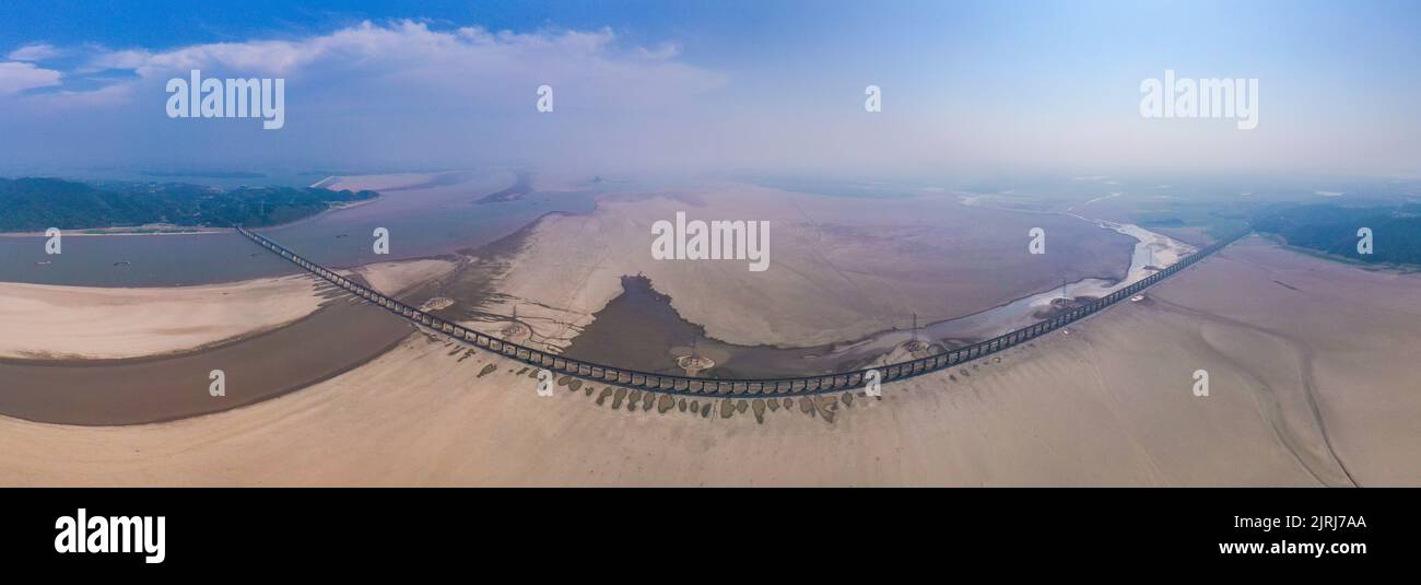 JIUJIANG, CHINA - AUGUST 24, 2022 - Aerial photo taken on Aug 24, 2022 ...
