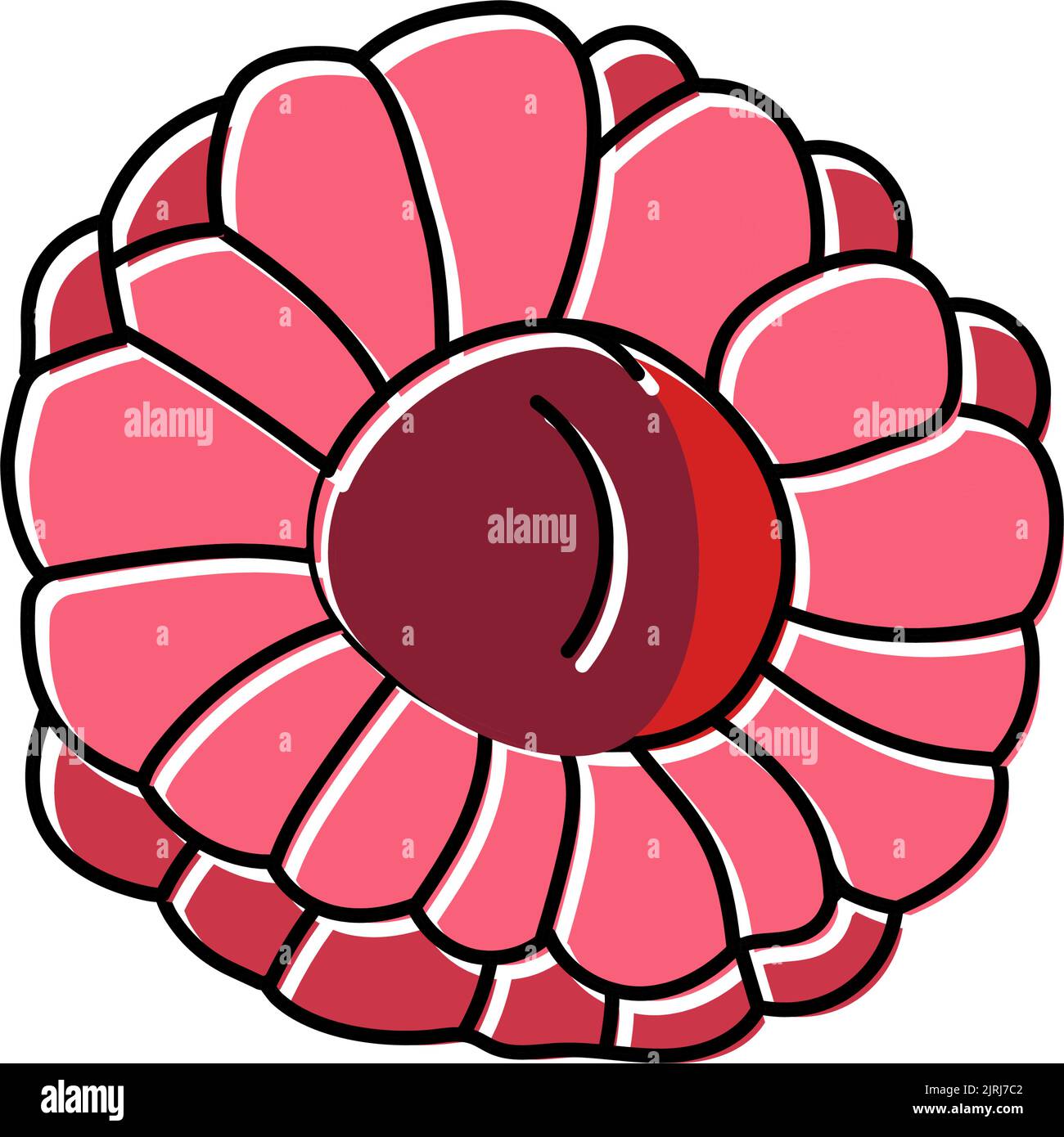 Summer raspberry blossom Stock Vector Images - Alamy