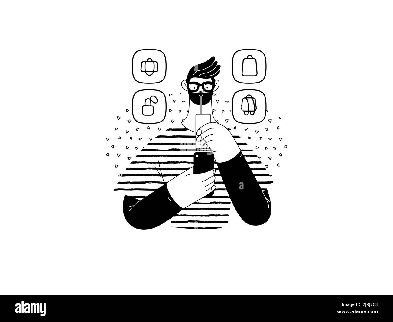 Commerce distribution Black and White Stock Photos & Images - Alamy