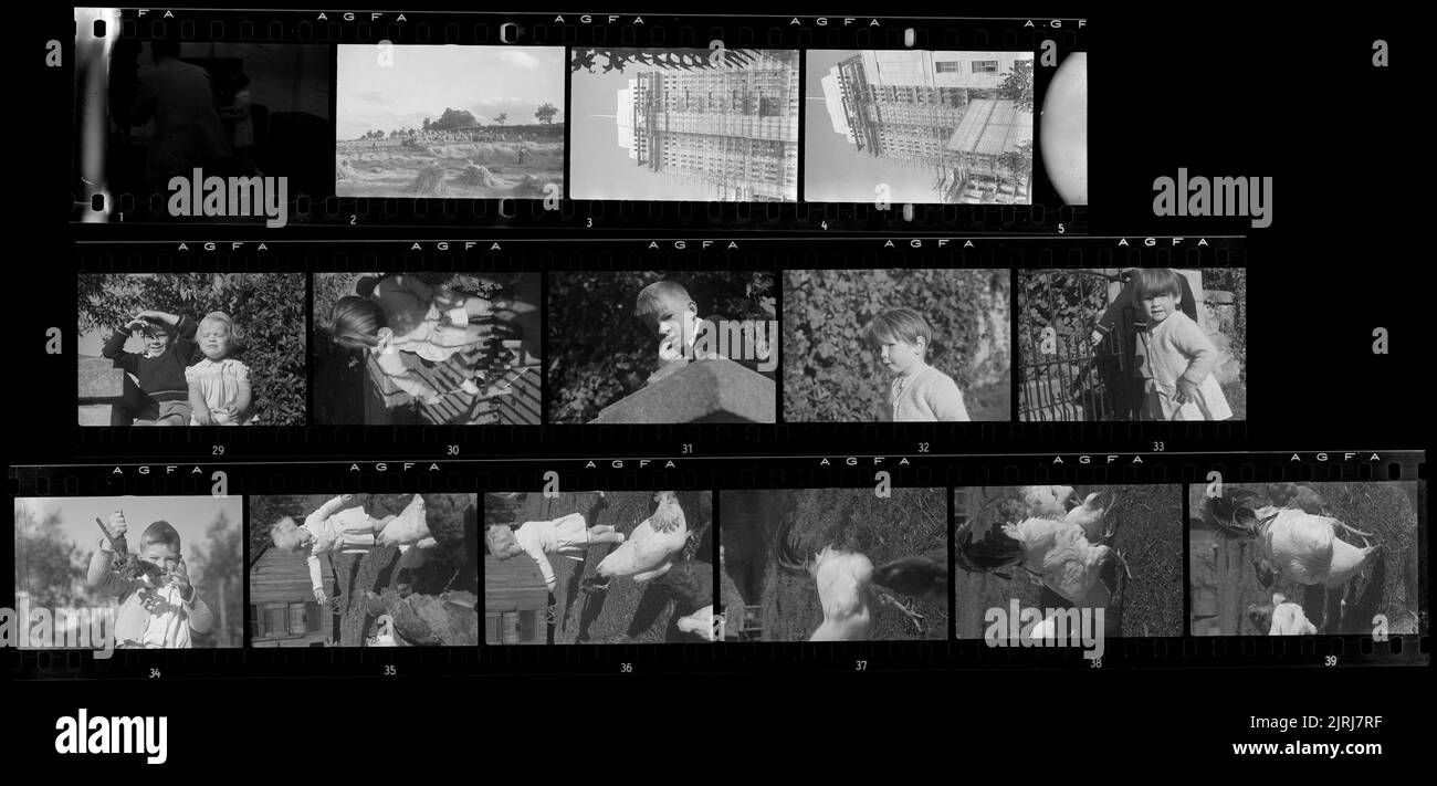 London University under construction and scenes in Ditcheat, Somerset ...