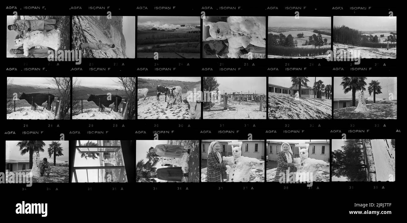 Winter scenes at Pukeora Sanatorium, Waipukurau, July 1939, Hawkes Bay ...