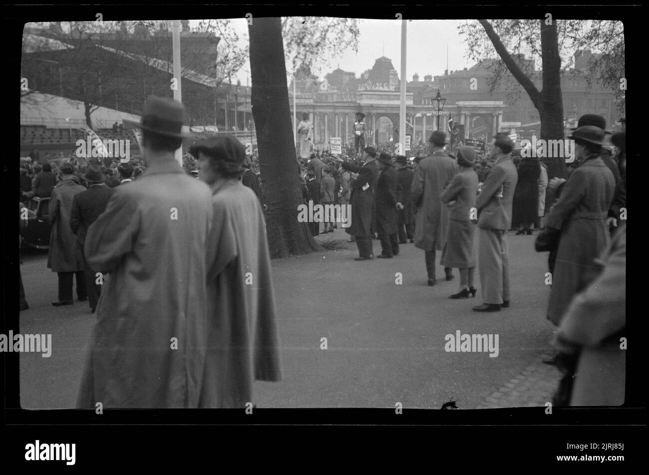 London street parade scene london street parade scene Black and White ...