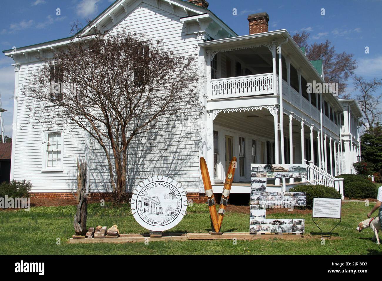Boydton, VA, USA. Love sign on the grounds of the Boyd Tavern (b. 1785 ...