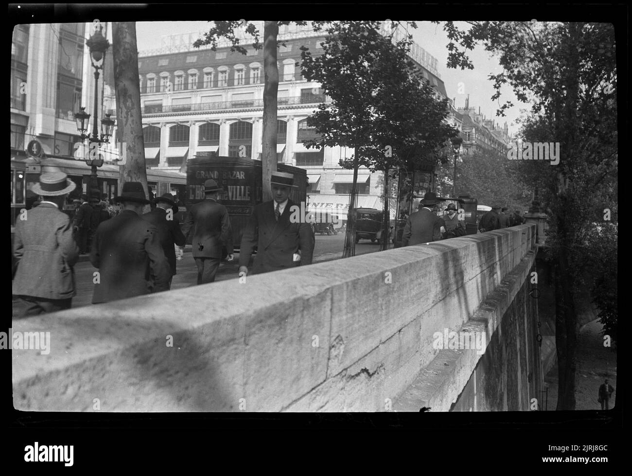 Street scene, Paris, 1931, France, by Eric Lee-Johnson Stock Photo - Alamy