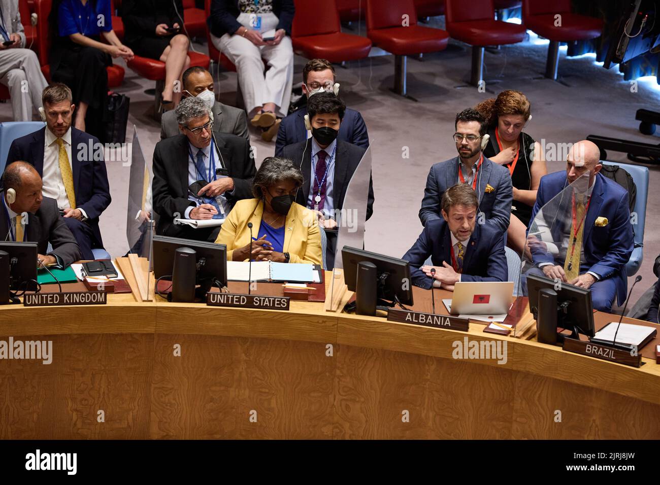 New York, New York, USA. 24th Aug, 2022. Albania Ambassator to the ...