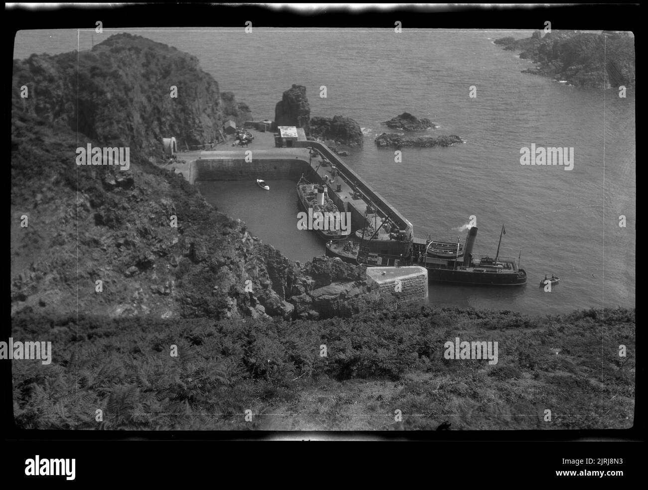 Sark Harbour, Channel Islands, 1930s, Channel Islands, by Eric Lee ...