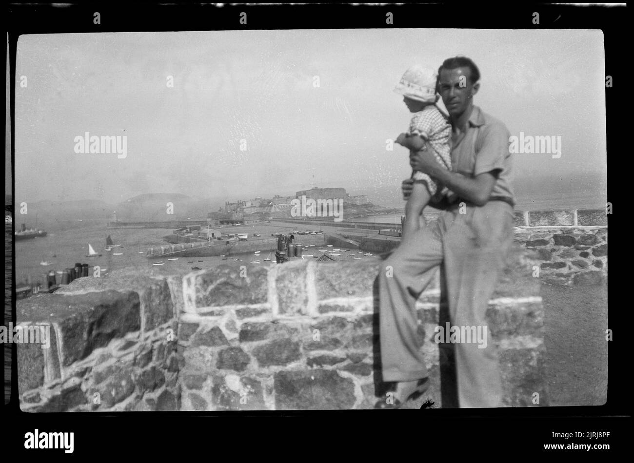 Eric Lee-Johnson and baby Michael, Channel Islands, 1930s, Channel ...