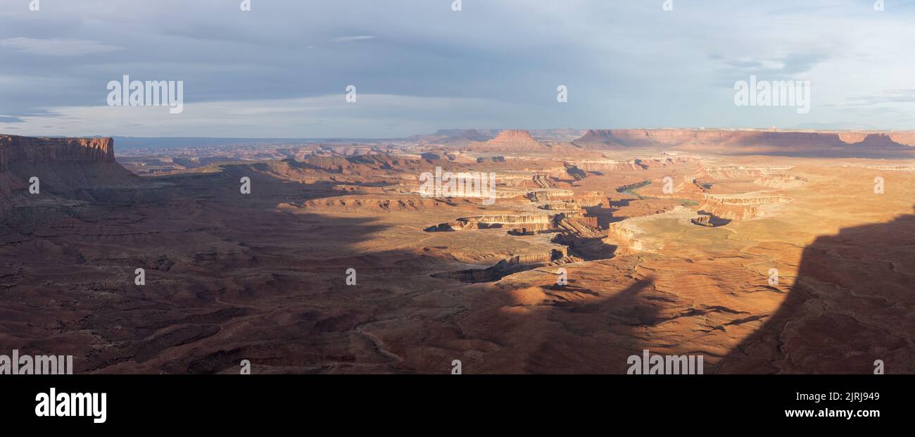 Scenic Panoramic View of American Landscape and Red Rock Mountains in ...