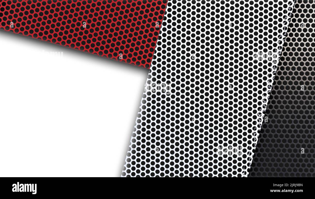 A 3d rendering image of colorful metal mesh plate on white background ...