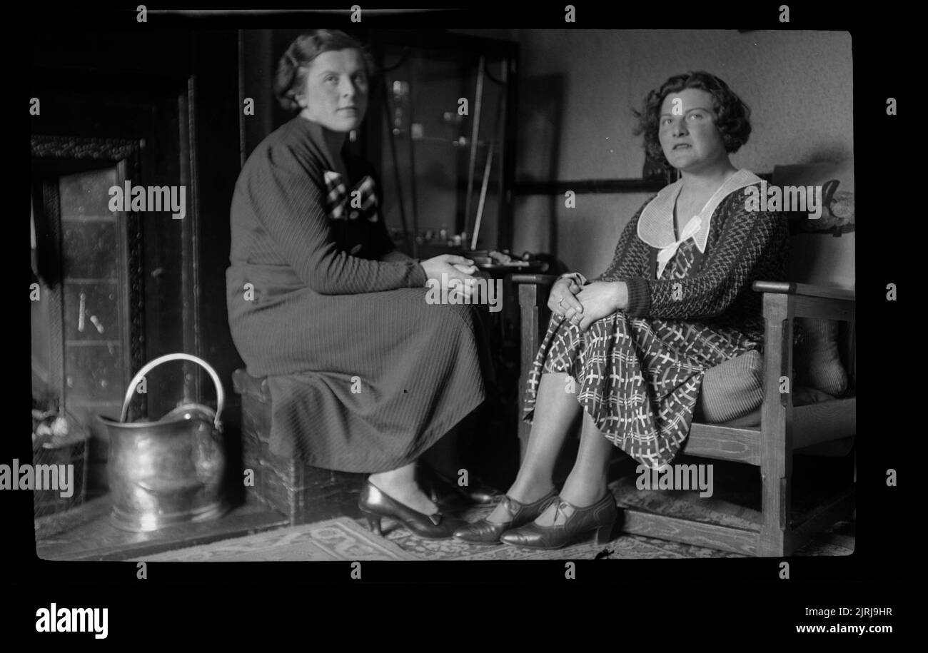 Paddy Johnson and Edith Blow, Somerset, 1930s, England, by Eric Lee ...