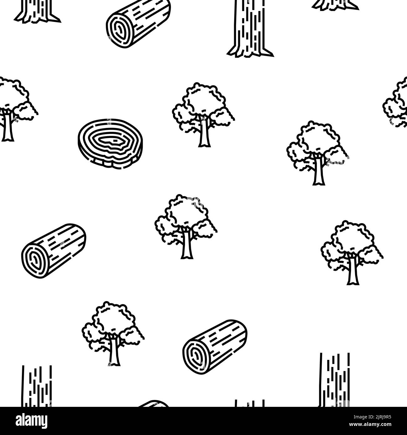 wood timber tree wooden material vector seamless pattern Stock Vector ...