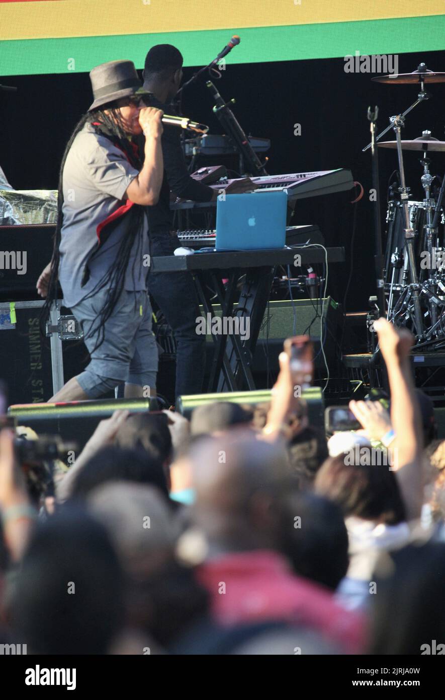 New York, USA. 24th Aug, 2022. (NEW) Maxi Priest band performs live at ...