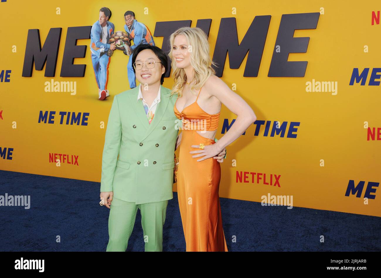 LOS ANGELES, CA - AUGUST 23: (L-R) Jimmy O. Yang and Bri Kimmel attend ...