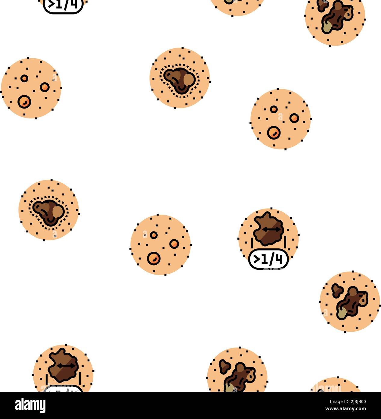 Mole Skin Problem And Disease vector seamless pattern Stock Vector ...