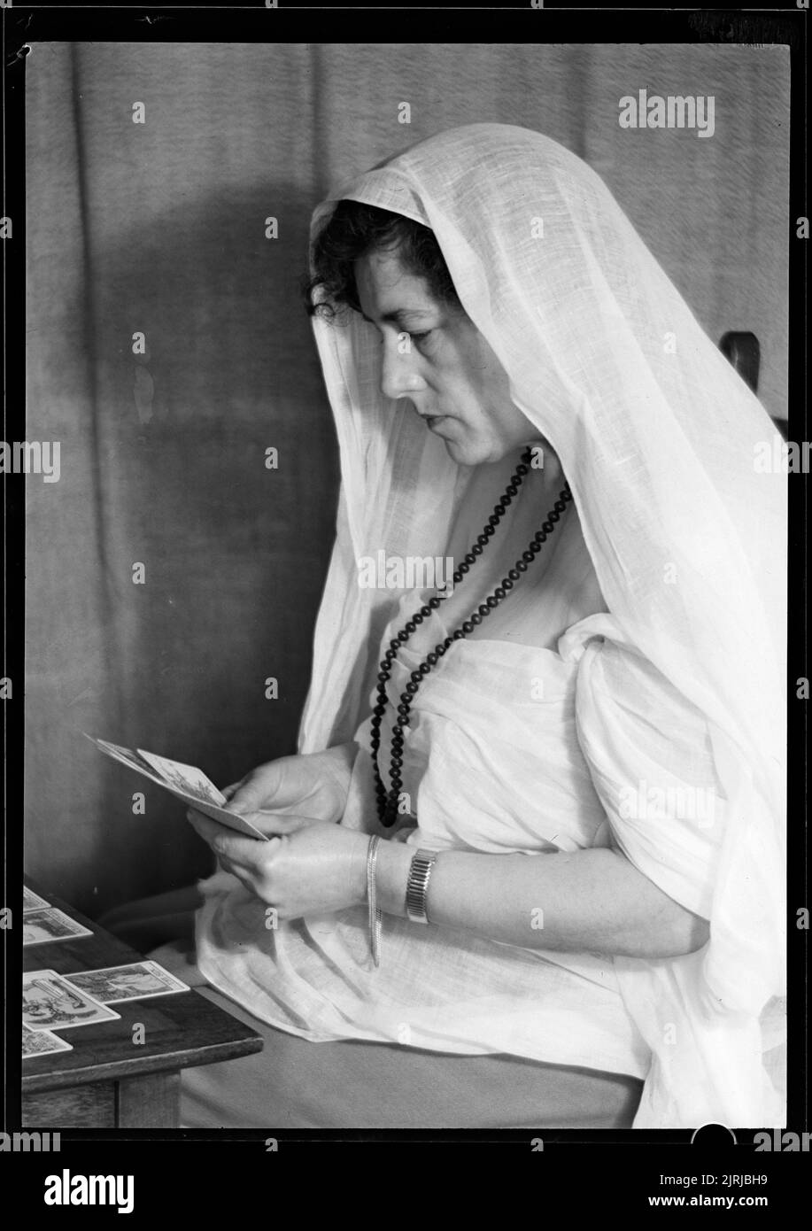 Mrs Mitchell and child, Rimu Street, 1951-1957, Wellington, by J.W ...