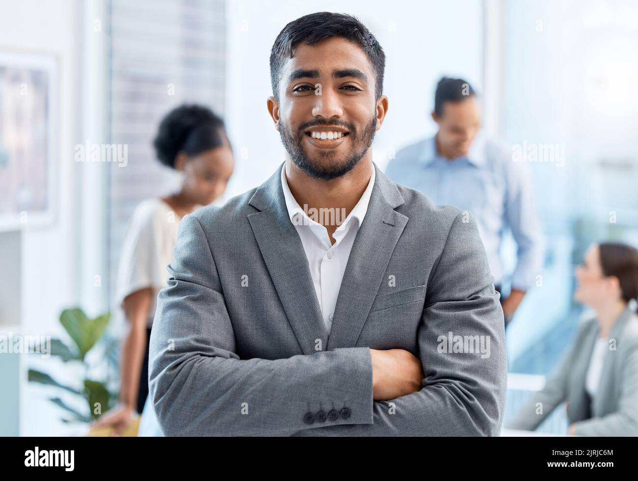 Coaching, motivation and happy, proud business leader in meeting with ...