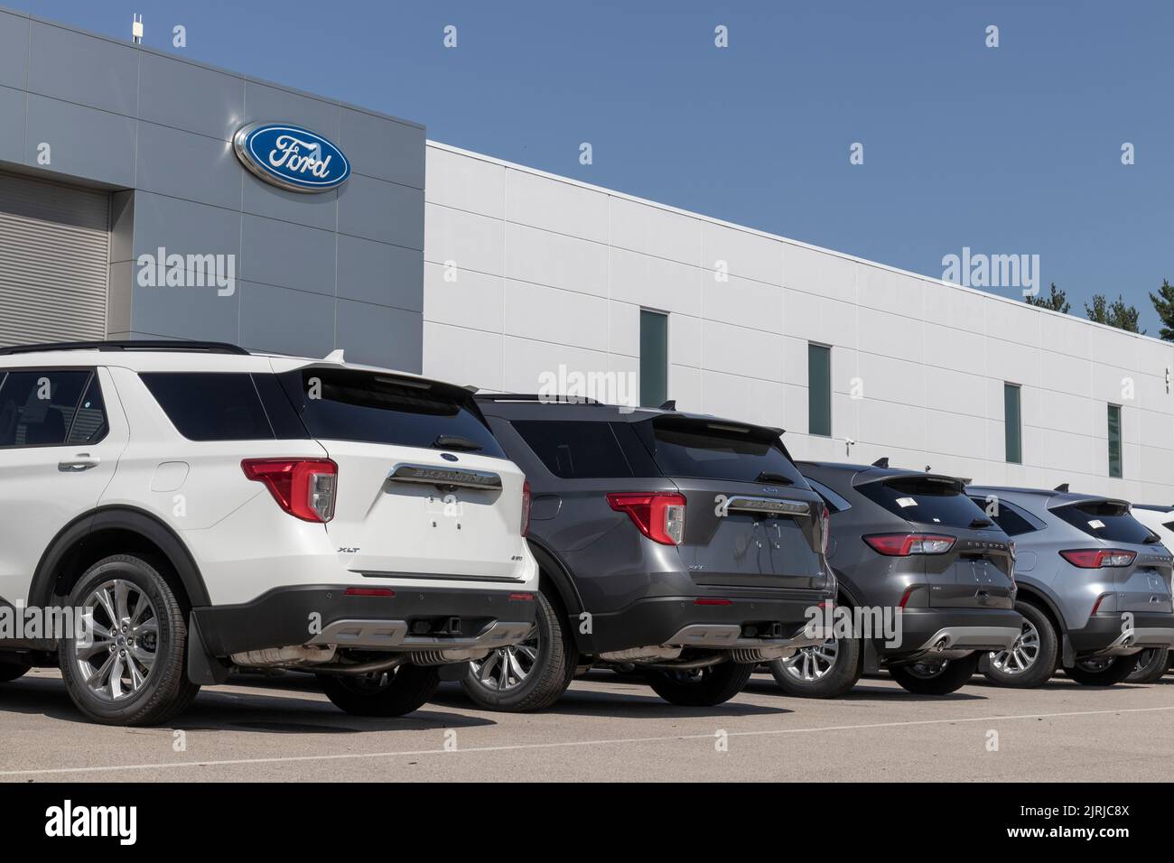 Indianapolis - Circa August 2022: Ford Expedition and Escape display at ...