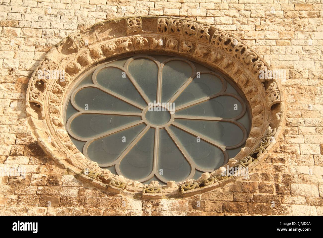 Rose window of Chiesa di San Leone Magno (Church of Saint Leo Magnus ...